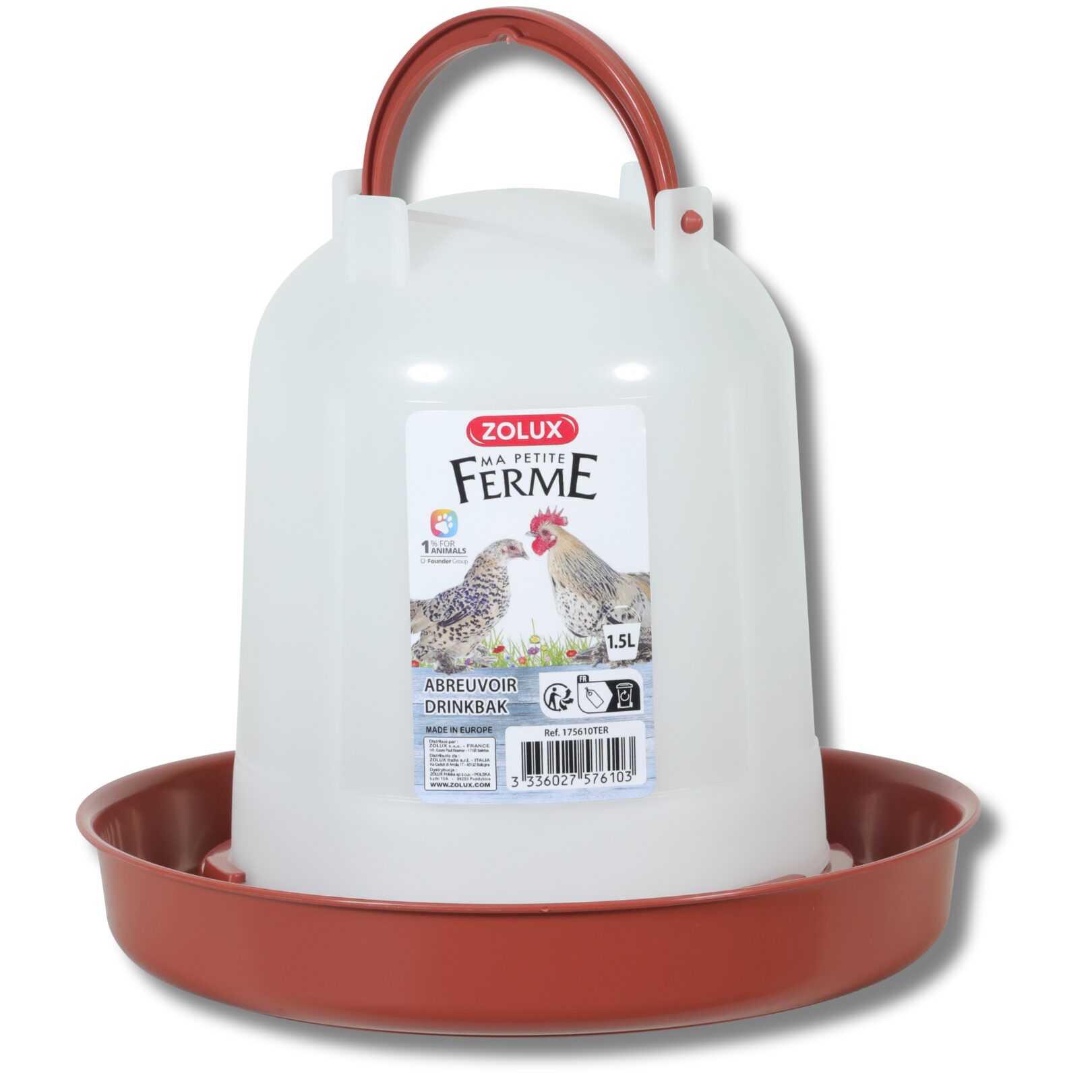 Abreuvoir 1,5L Terracotta - Socali